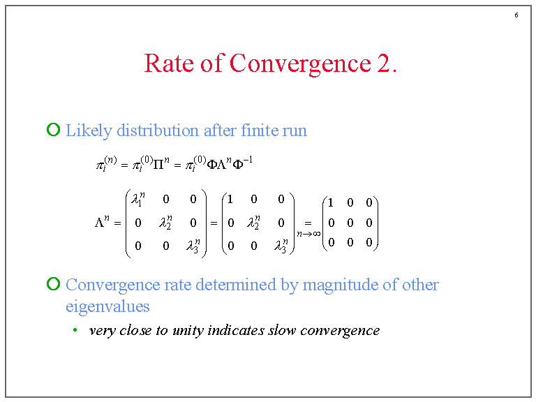 Rate of Convergence 2.
