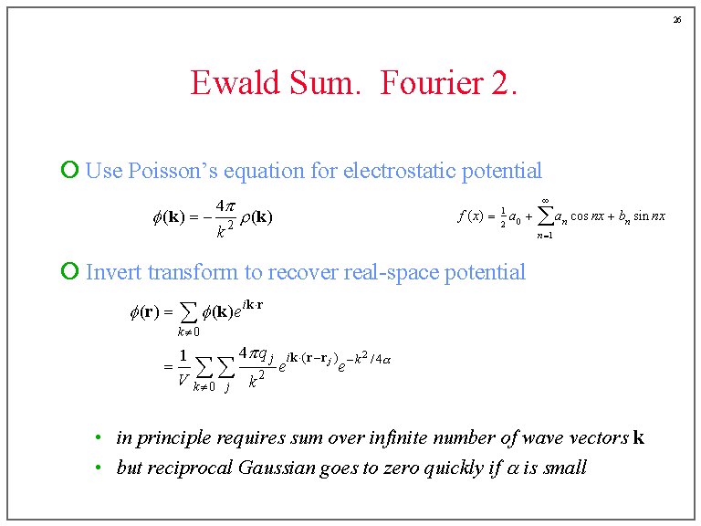Ewald Sum. Fourier 2.