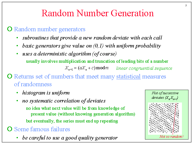 Random Number Generation